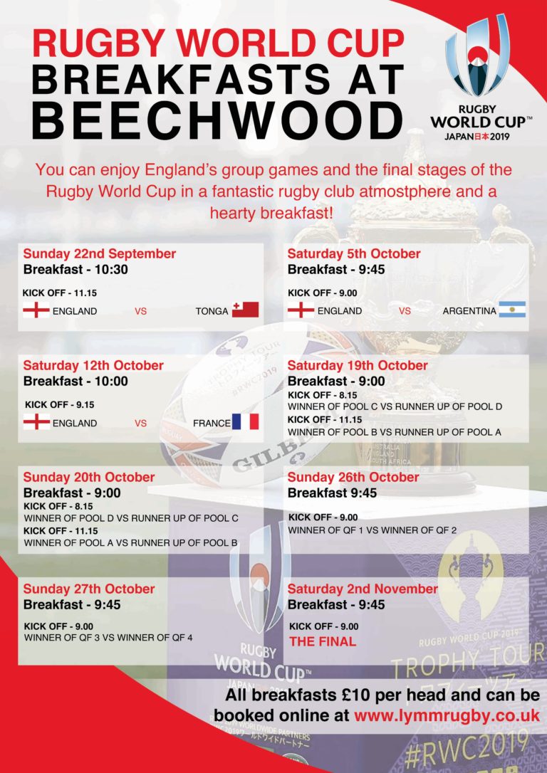 Rugby World Cup Breakfasts | Lymm RFC