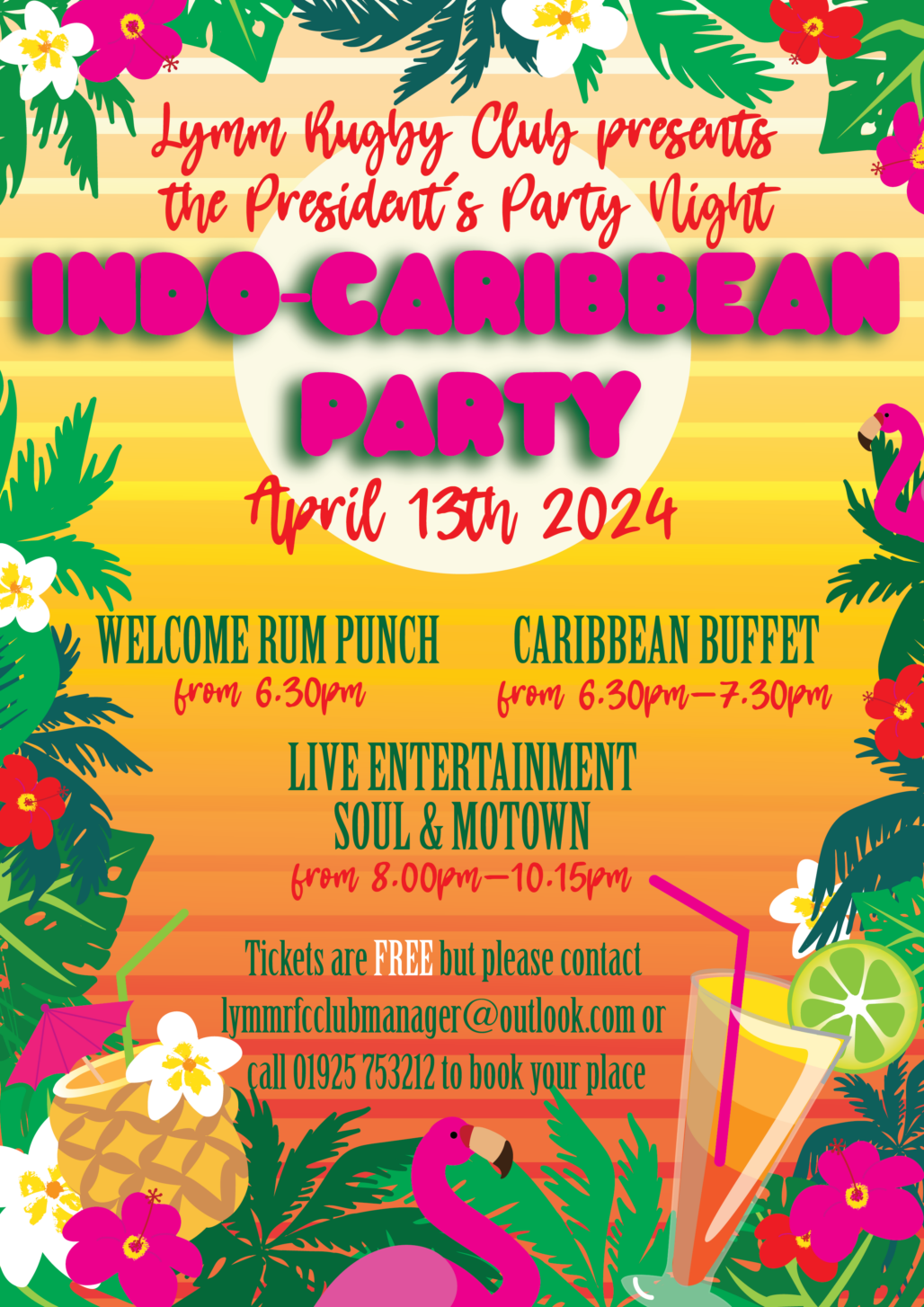 End of Season Party - Indo-Caribbean Night | Lymm RFC