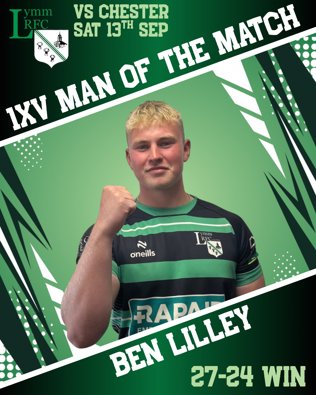 Lymm 27 - 24 Chester | Lymm RFC
