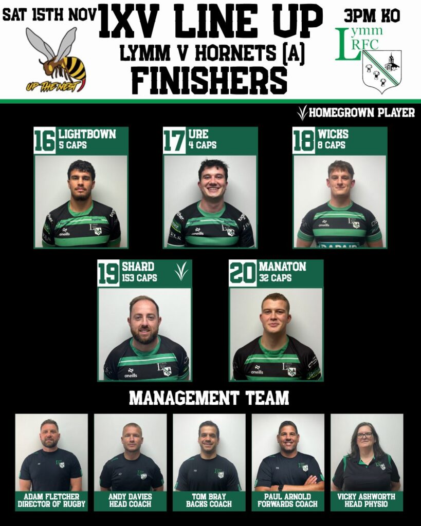 1st XV Away to Hornets - Saturday 15th November 2025 | Lymm RFC